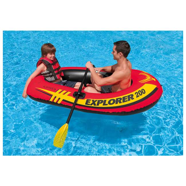 Intex Explorer 200 Inflatable 2 Person Boat Raft : 58331EP