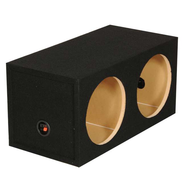 Q-Power 10" Dual Sealed Subwoofer Box | 24 x 12 x 12 : SOLO10-2HOLE