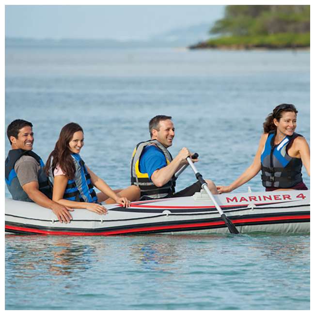 Intex Mariner 4-Person Inflatable Boat Set : 68376EP