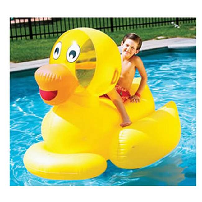 Swimline 9062 Inflatable Giant Duck Swimming Pool Float Rideable : NT267
