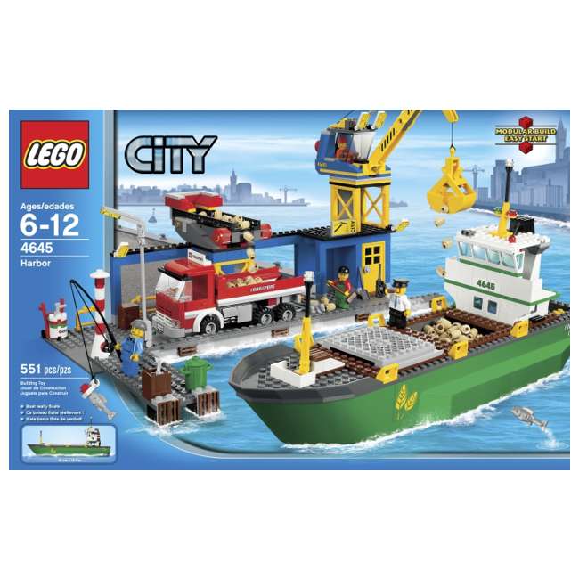 LEGO® CITY® Harbor w/ Cargo Ship & Dump Truck | 4645