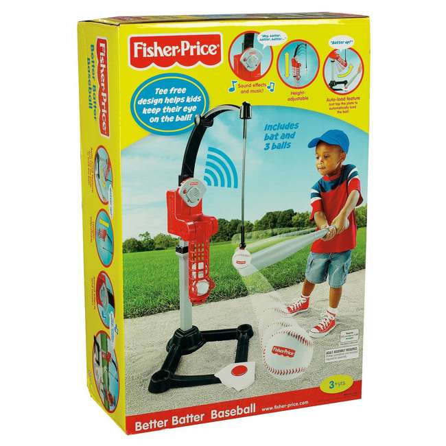 Fisher Price Kids Better Batter Baseball Outdoor Sports Play Set | T5508