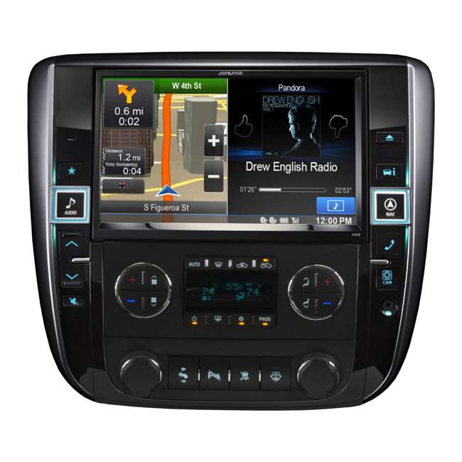 Alpine GM Truck & SUV 9-Inch In-Dash Bluetooth Restyle Audio & GPS ...