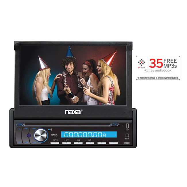 Naxa 7-Inch LCD TOUCH SCREEN DVD/CD/MP3 Monitor : NCD-701