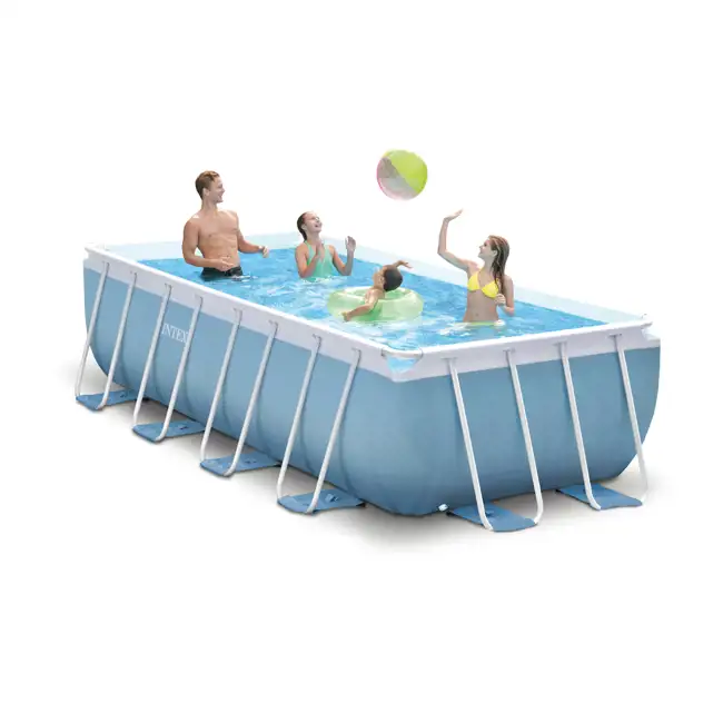 Intex 16 x 8 Feet x 42 Inches Prism Frame Pool Set : 28317EH Intex 16 x 8 Feet x 42 Inches Prism Frame Pool Set : 28317EH