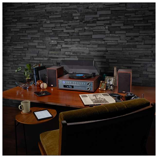 Teac 3-Speed Turntable Stereo System with CD, Radio, & Bluetooth : LP-P1000