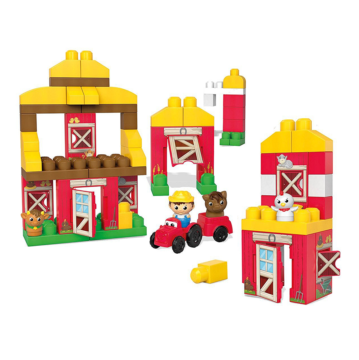 Mega Bloks First Builders 70-Piece Highly-Detailed Friendly Farm ...